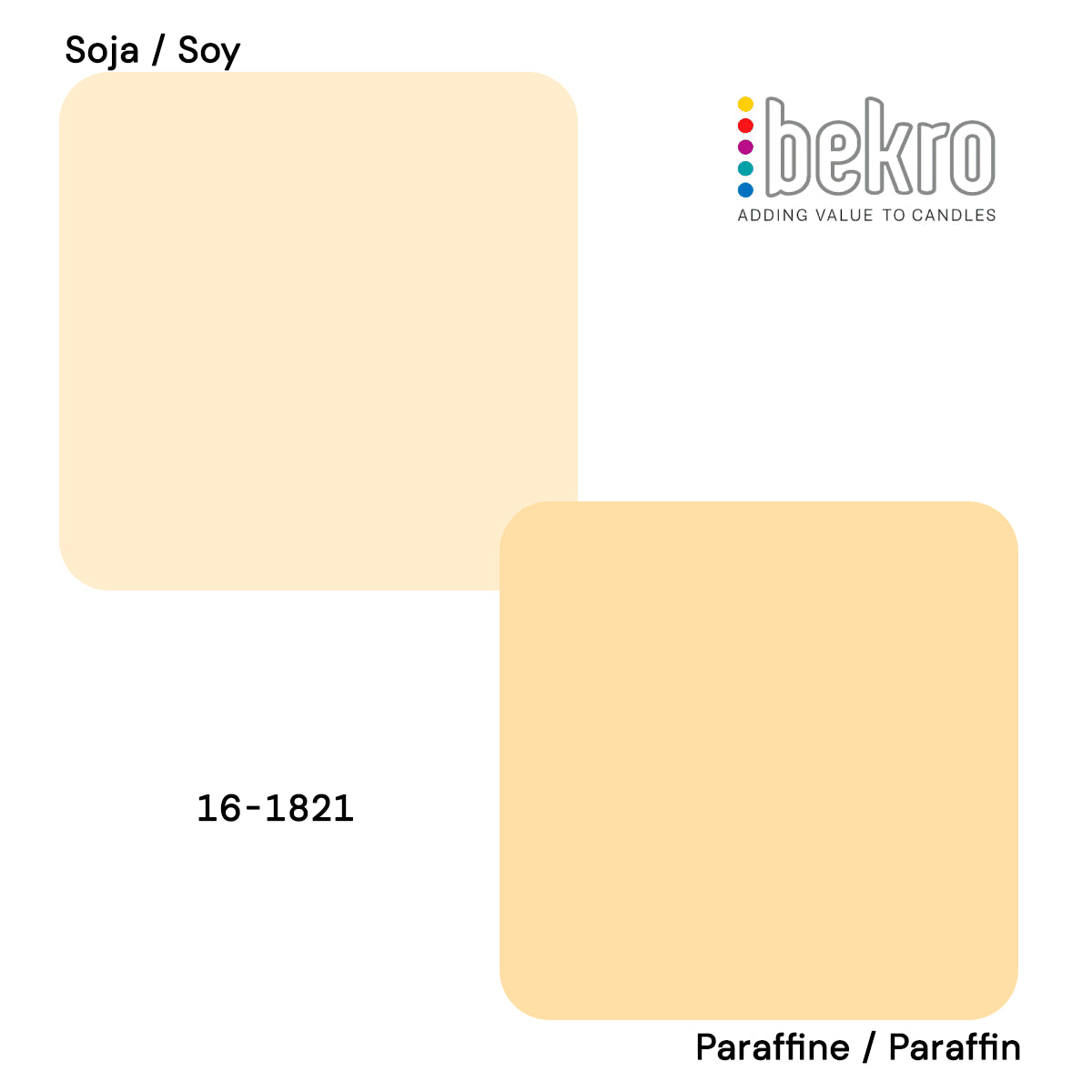 Bekro Creme 16-1821 coloring in grains for candles