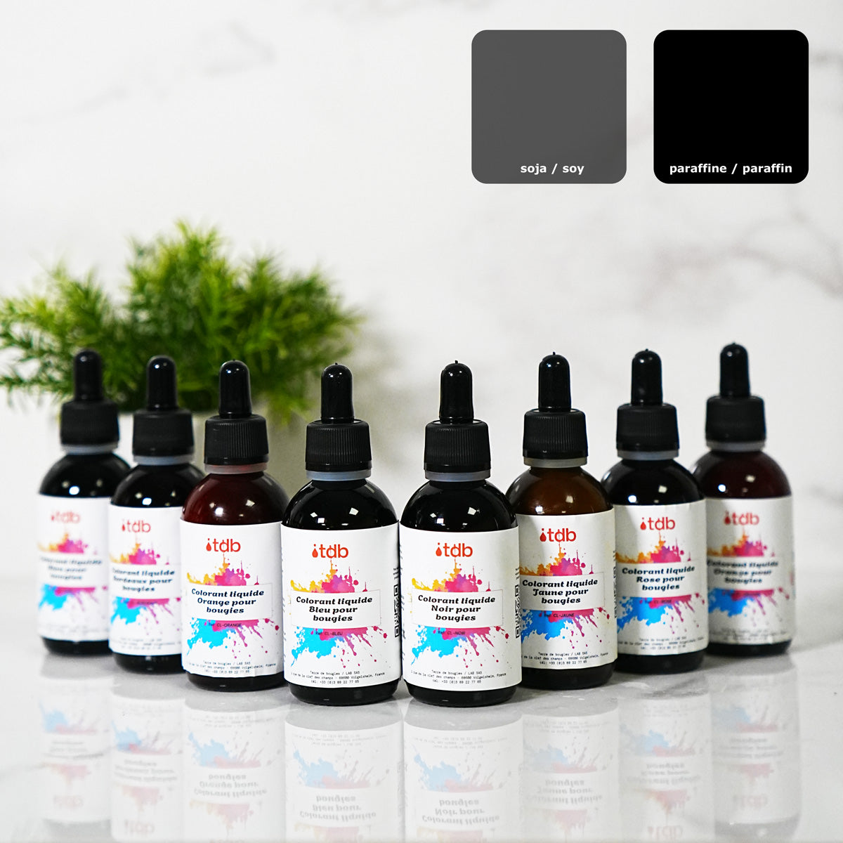 Colorants liquides pour création de bougies et fondants