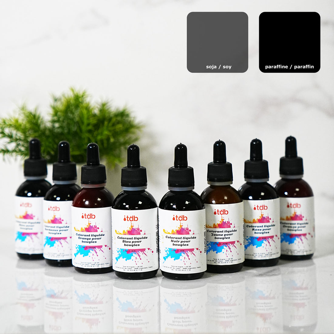 Colorant liquide Noir Bougies - 50ml